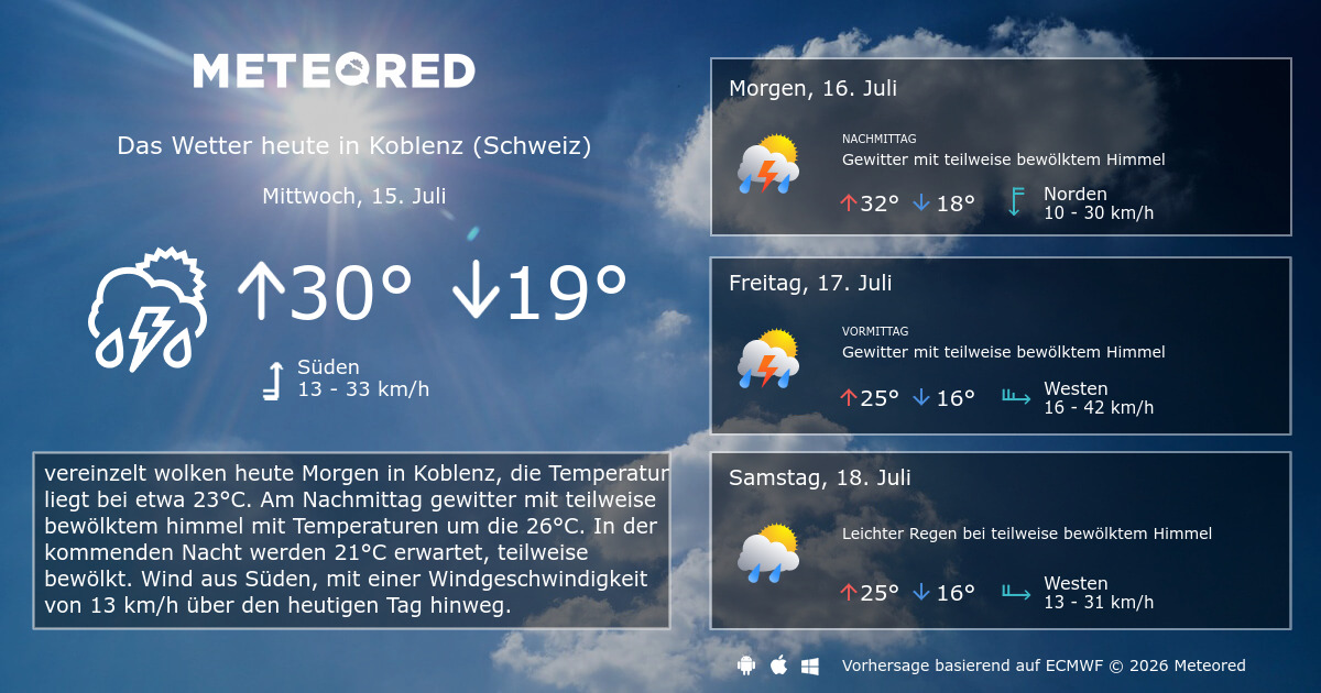 Schone Wetter In Koblenz 14 Tage Bild